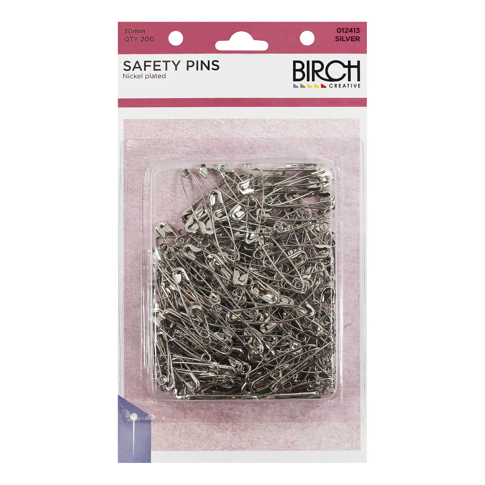 PINS SAFETY STEEL STRAIGHT SZ 1 200PK 30MM » Birch Wholesale