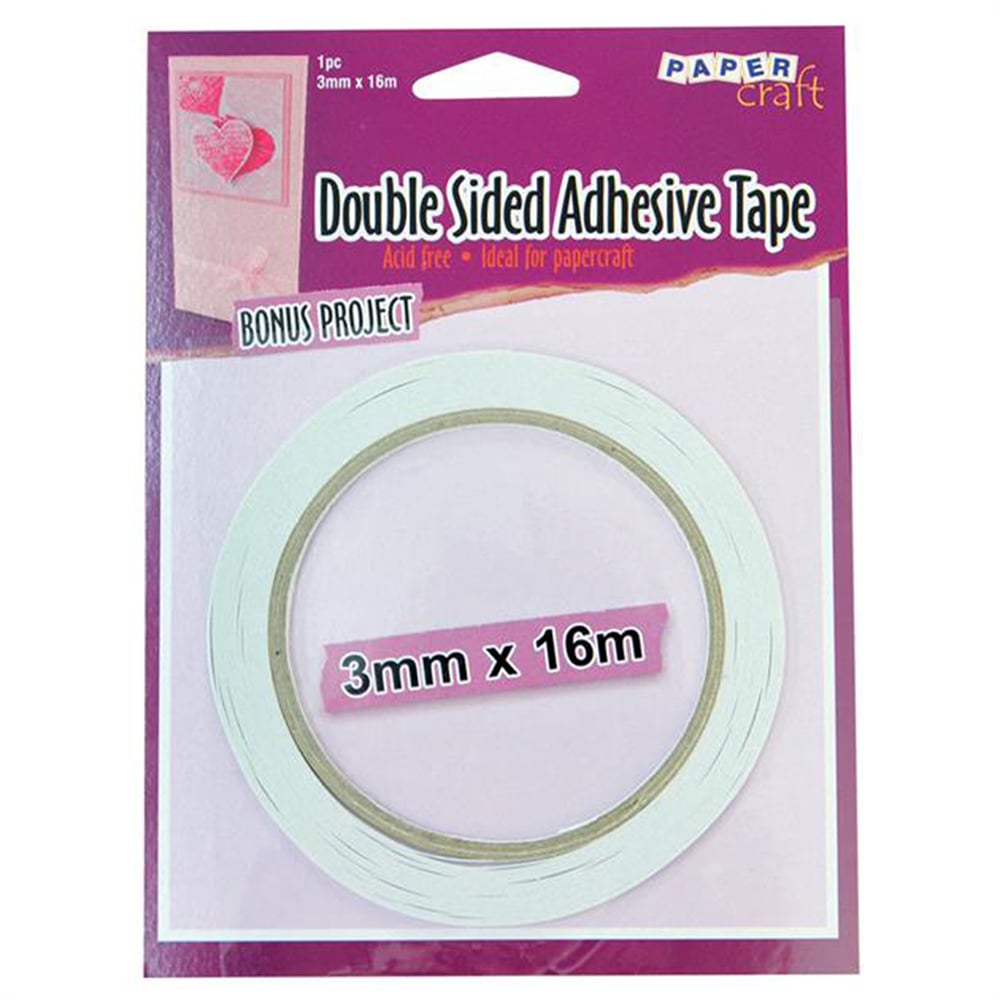 PAPERCRAFT ADHESIVE TAPE DOUBLE SIDED ACID FREE » Birch Wholesale